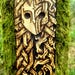 Hel God Post Runes Knotwork Celtic Style Viking Art Norse Pagan Wooden ...