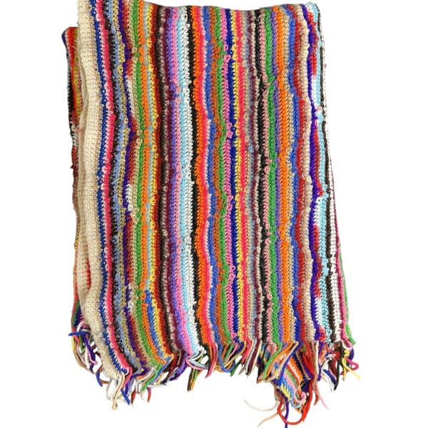 Multi Colored Throw - Etsy