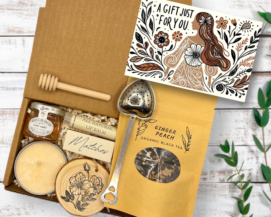 Personalized Birthday Gift for Women, Tea Gift Set, Self Care Package ...