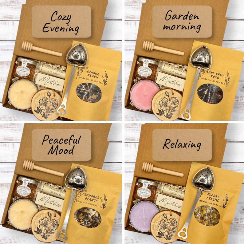 Organic Tea T Set Tea T Box With Candle Tea T Box Etsy