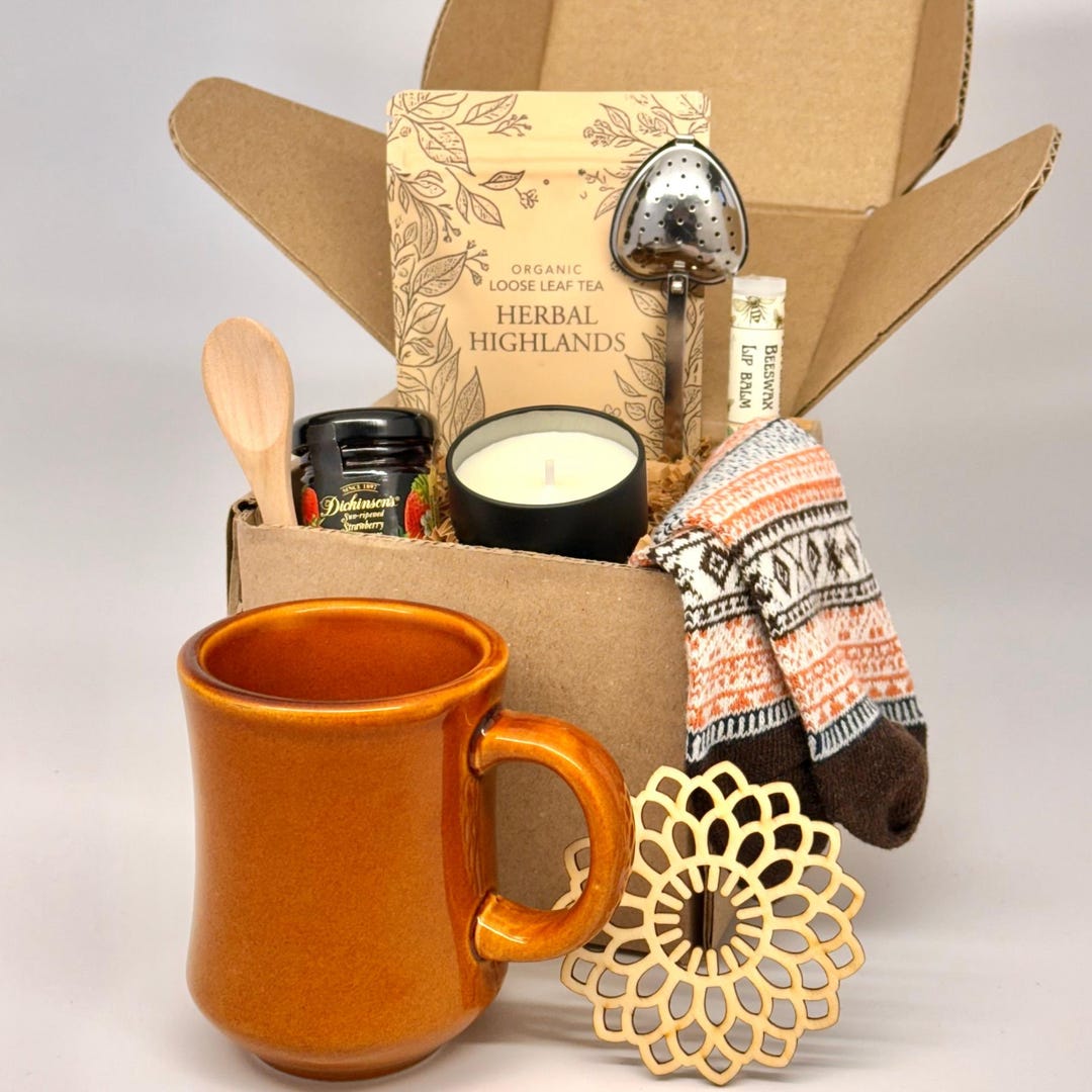 Midwife Gift Box for Women, Personalized Tea Gift Set, Loose Leaf Tea ...