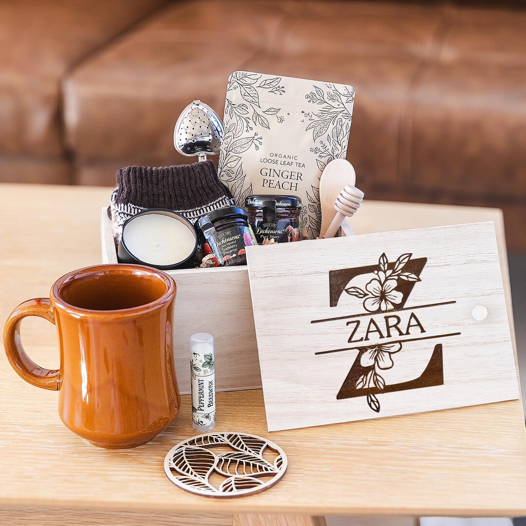 Personalized Tea Gift Box for Women, Thoughtful Hygge Self-care Package ...