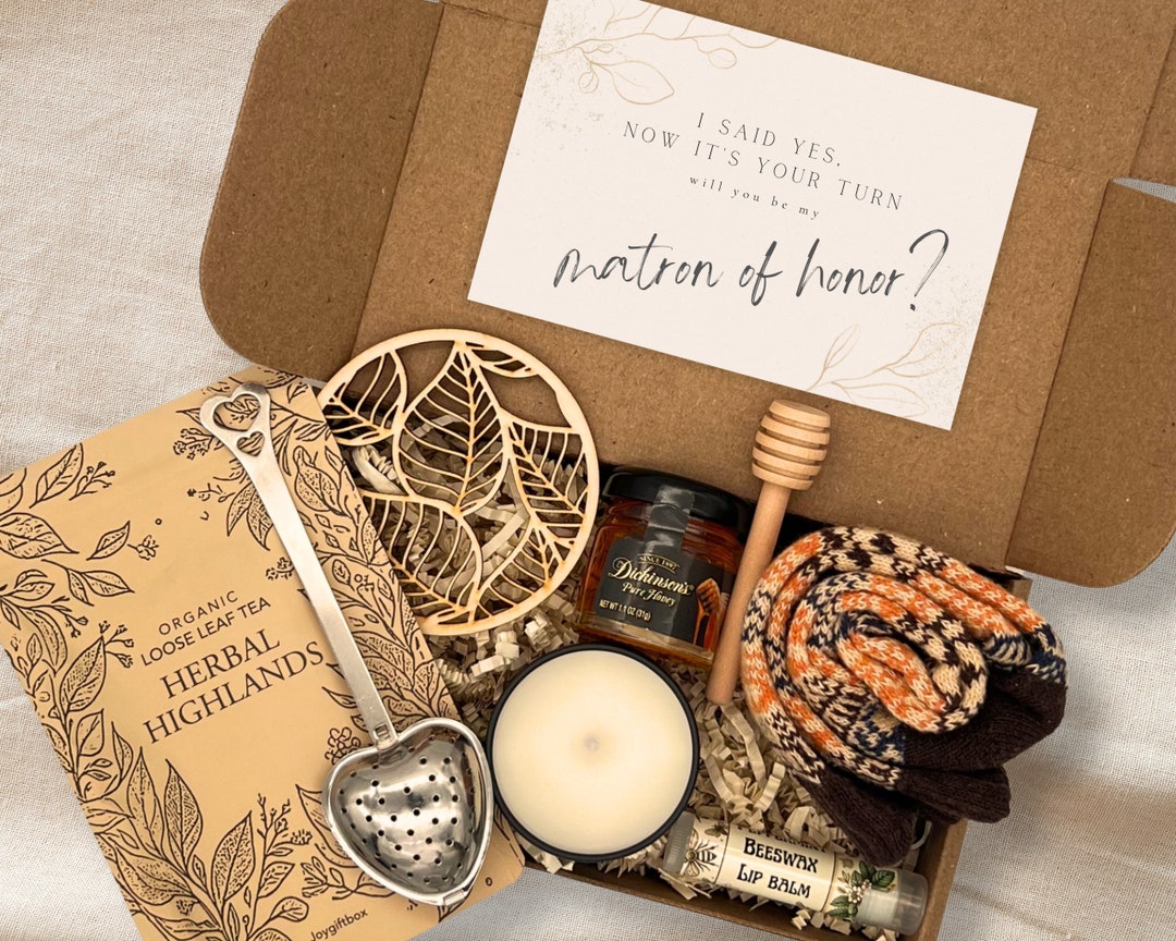 Matron of Honor Gift Box for Her, Will You Be My Matron of Honor ...