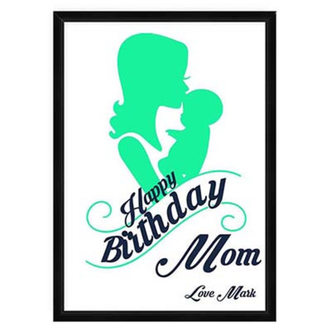 Happy Birthday Mom Present, Print Poster for Birthday, an Unforgettable ...