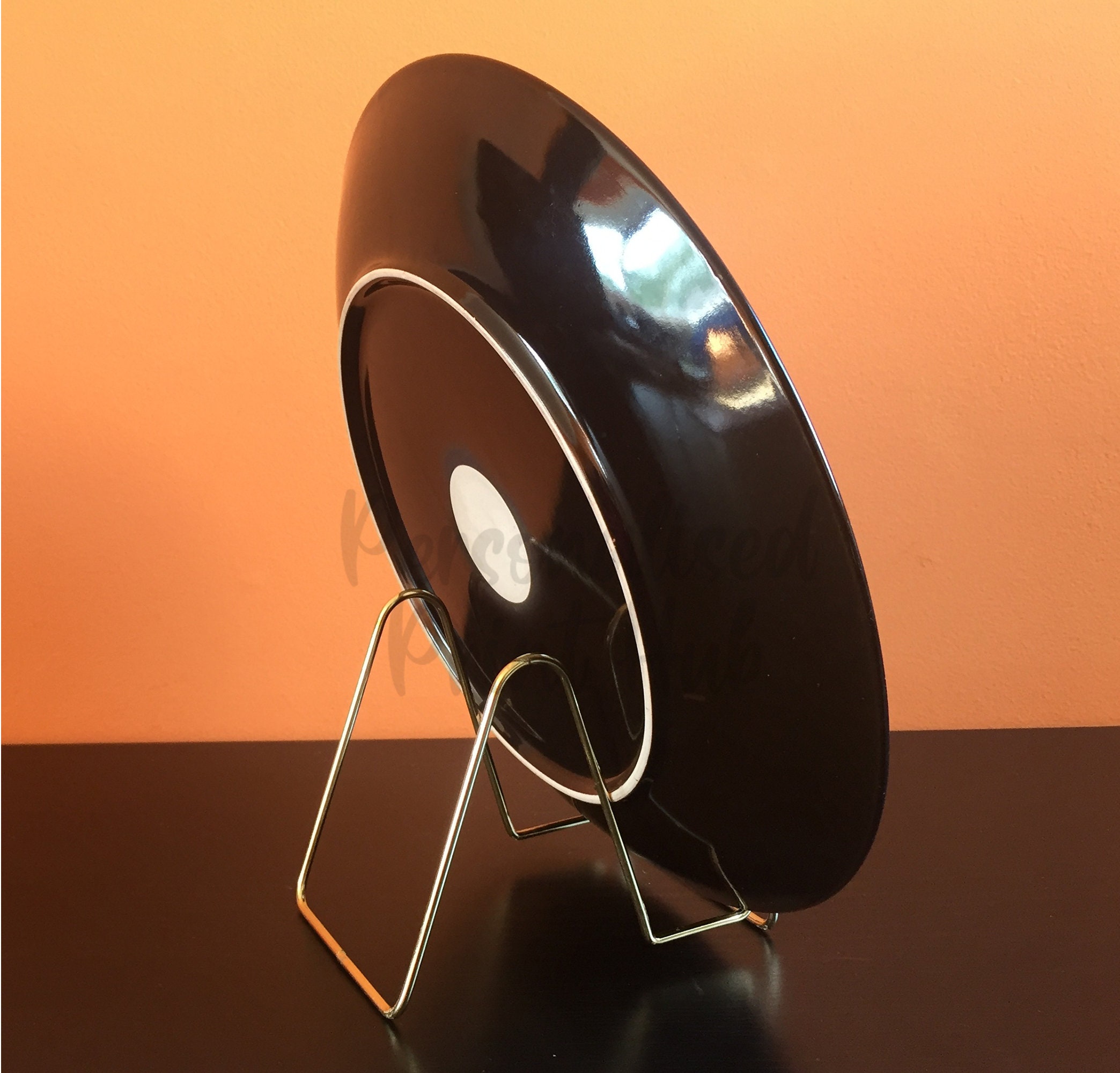 Double Curve Steel Metal Plate Disk Dish Bowl Display - Etsy