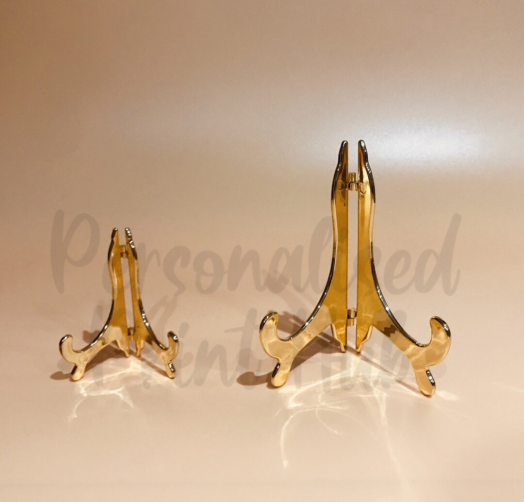 Golden Stylish Rigid Plastic Plate Display Stands | Plastic Rack ...