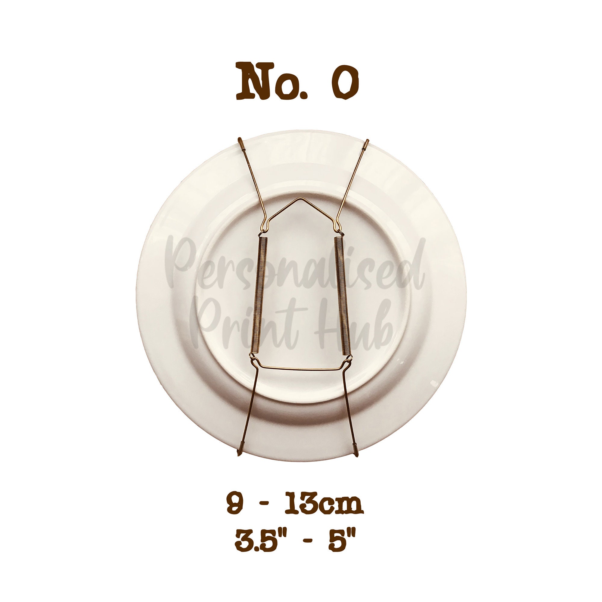 Brass Wall Display Plate Dish Wire Spring Hanger Holder Hangers Mount ...