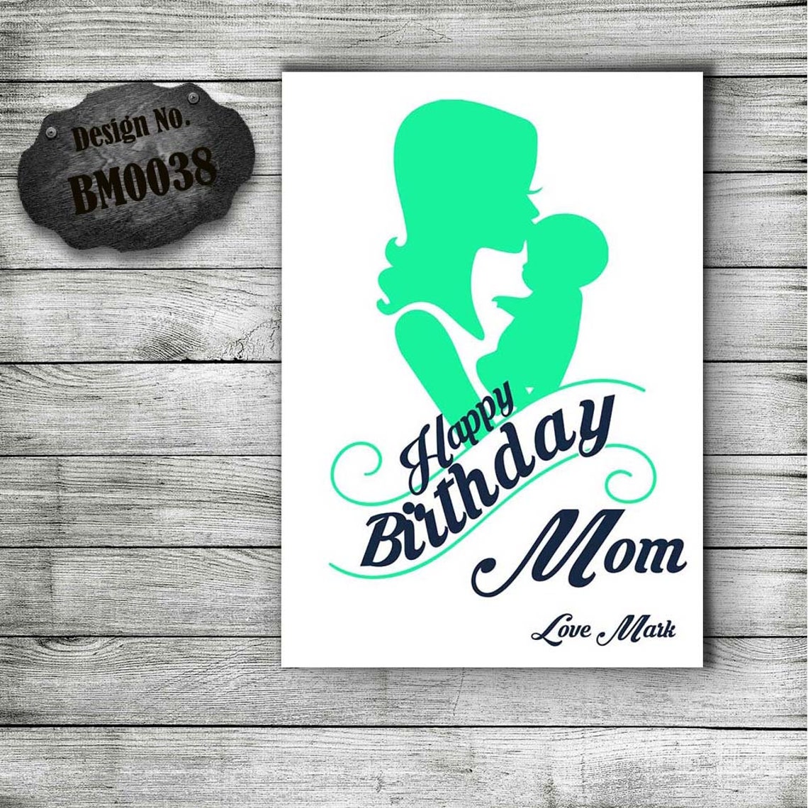 Happy Birthday Mom Present, Print Poster for Birthday, an Unforgettable ...