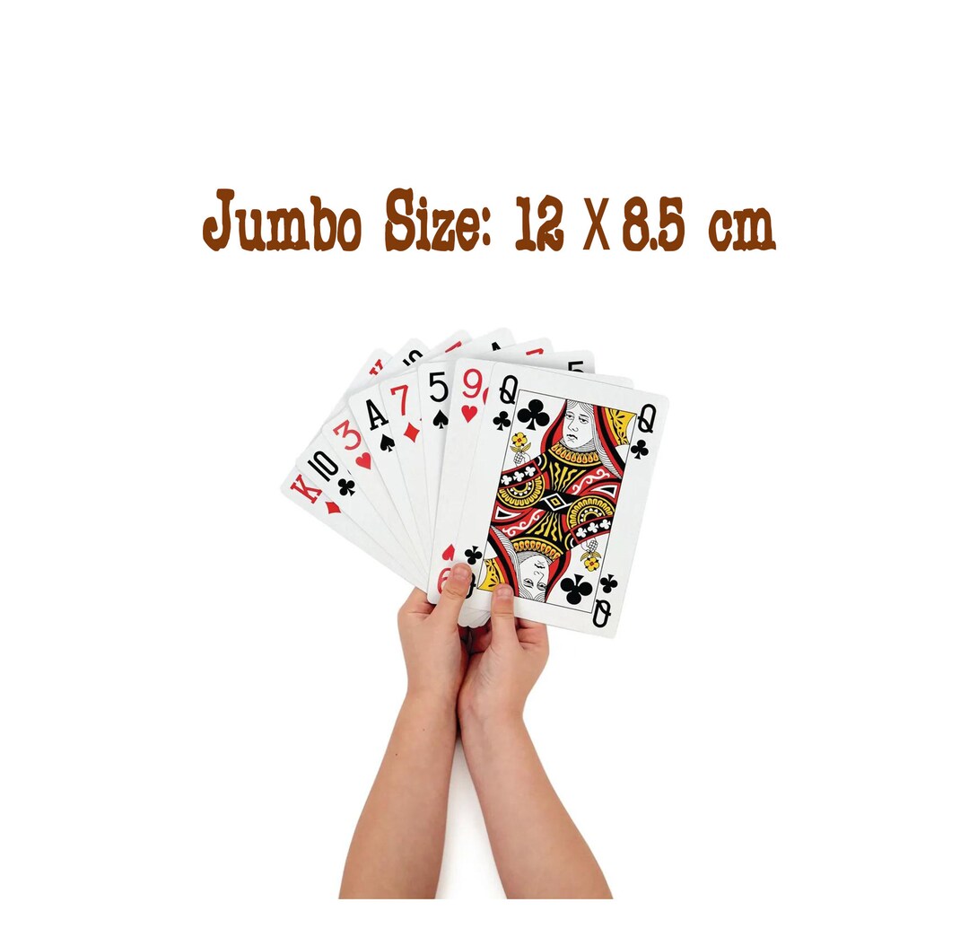 Jumbo Extra Large Giant Playing Cards for Playing Bridge, Poker, Whist ...