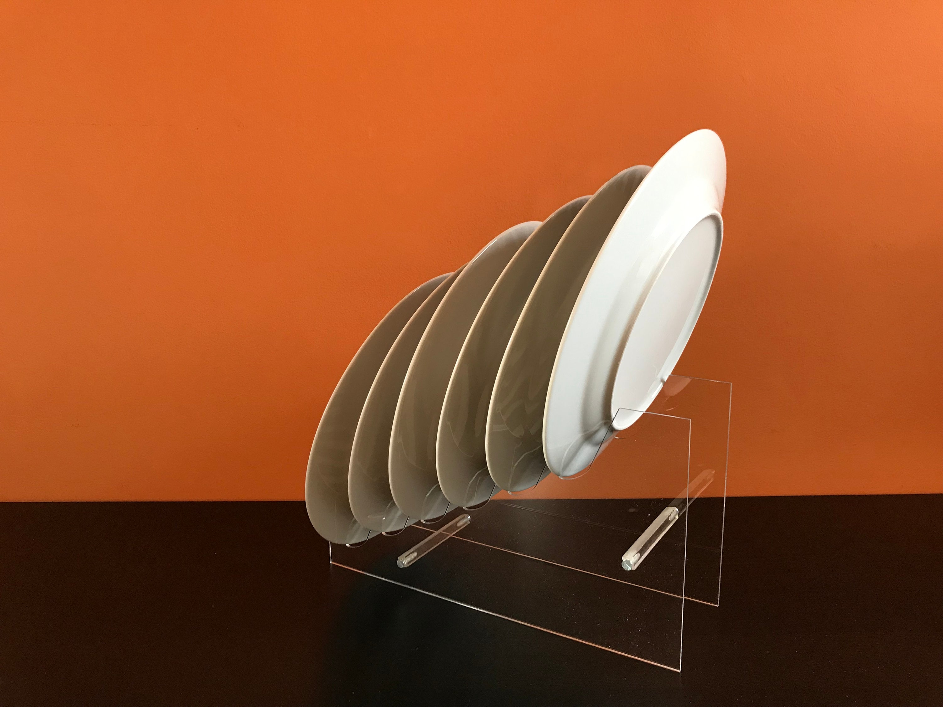 Multiple Clear Acrylic Plastic Plate Disk Dish Display Stand - Etsy