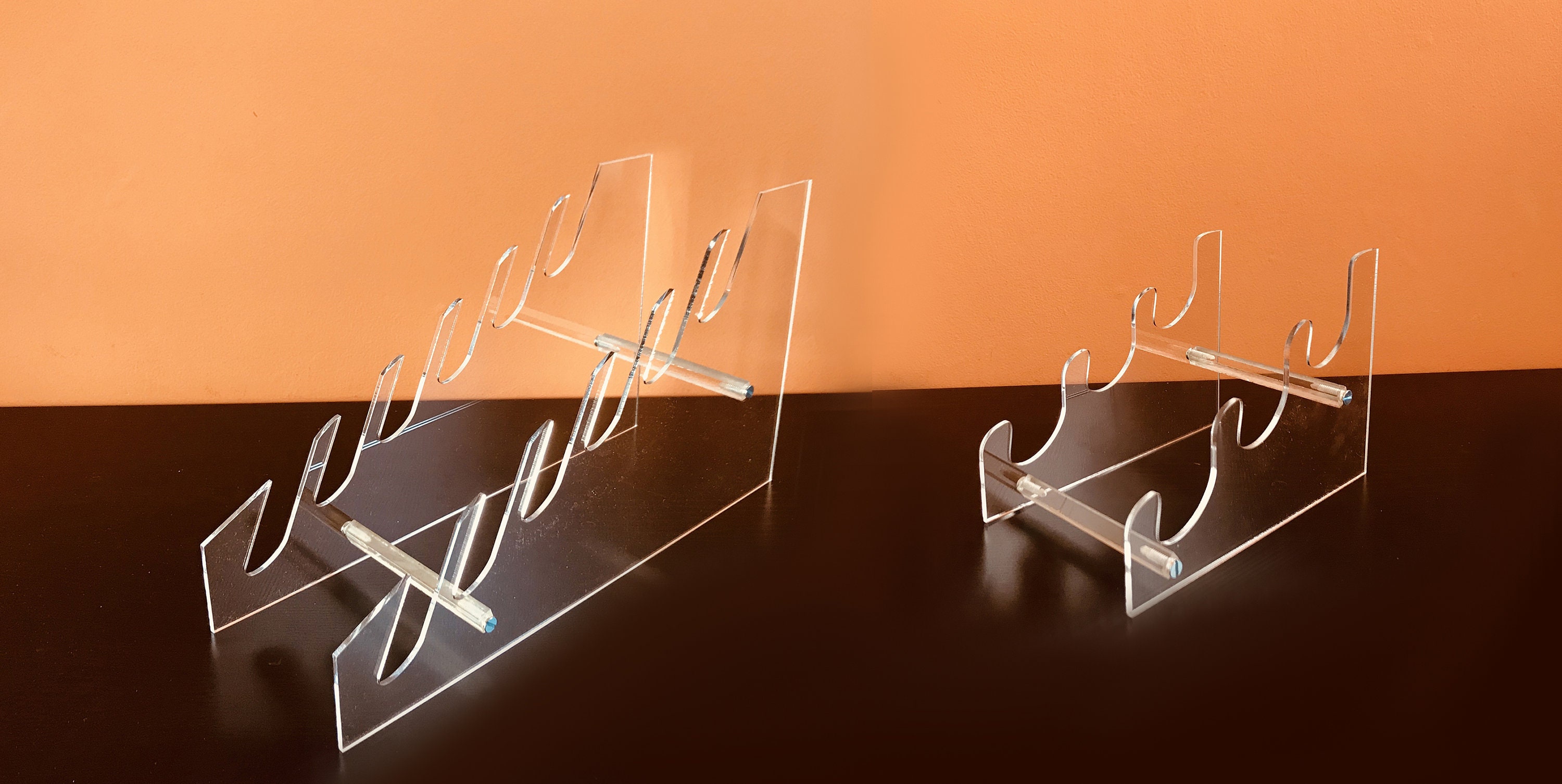 Multiple Clear Acrylic Plastic Plate Disk Dish Display Stand - Etsy