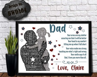 Dad Word Art | Etsy