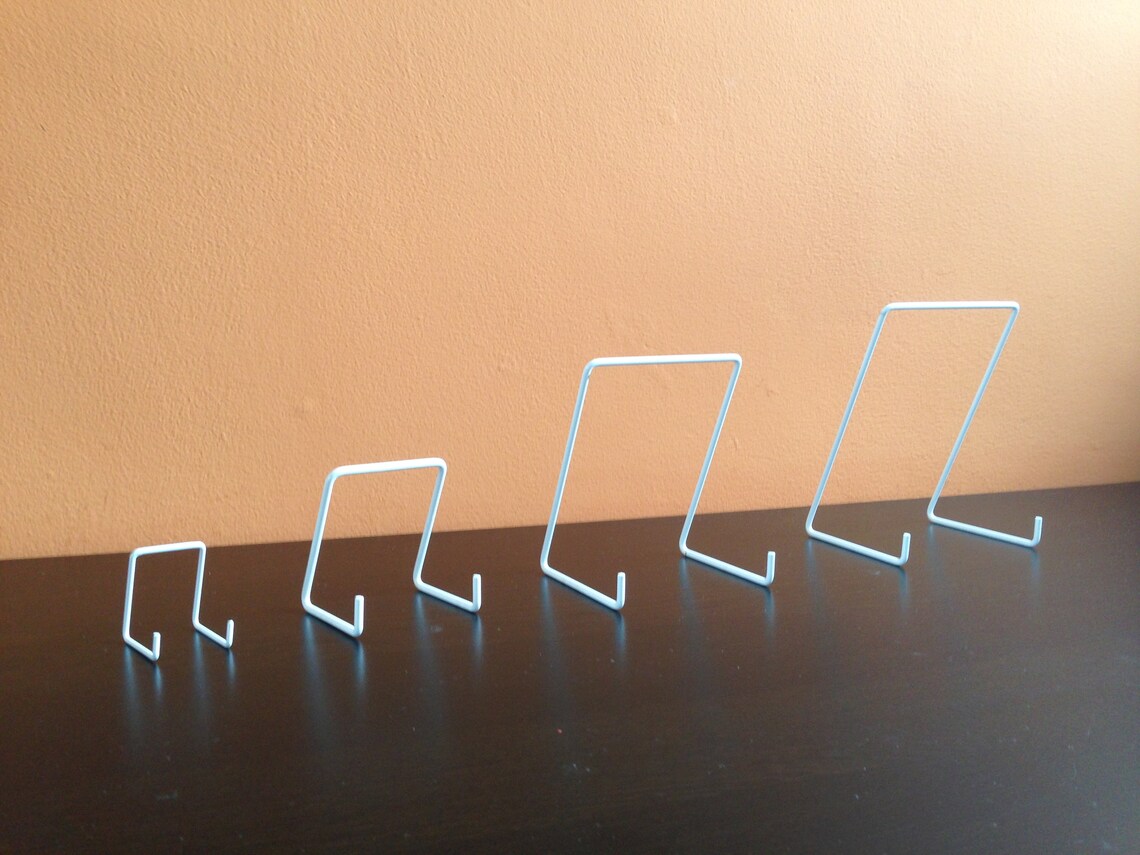 Angled Steel Metal Plate Disk Dish Bowl Display Stand Easel - Etsy UK