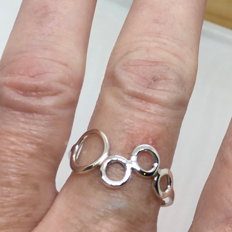 Silver Circle Ring - Etsy