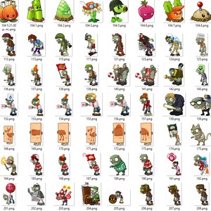 400+ Plant and Zombie Clipart Bundle, Plants Vs Zombies Heros, Plants ...