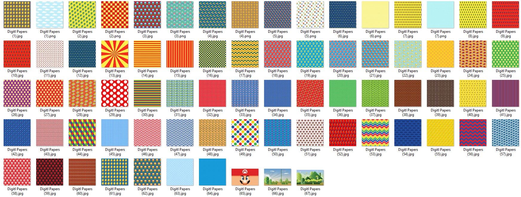 Super Mario Clipart Bundle Transparent Images Printable - Etsy UK