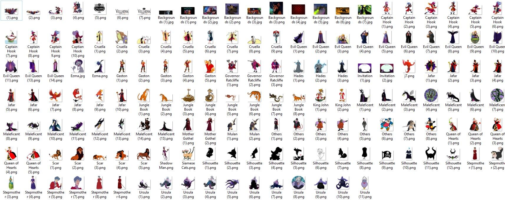 Villains Clipart Bundle Villains Printable Decor Villains - Etsy