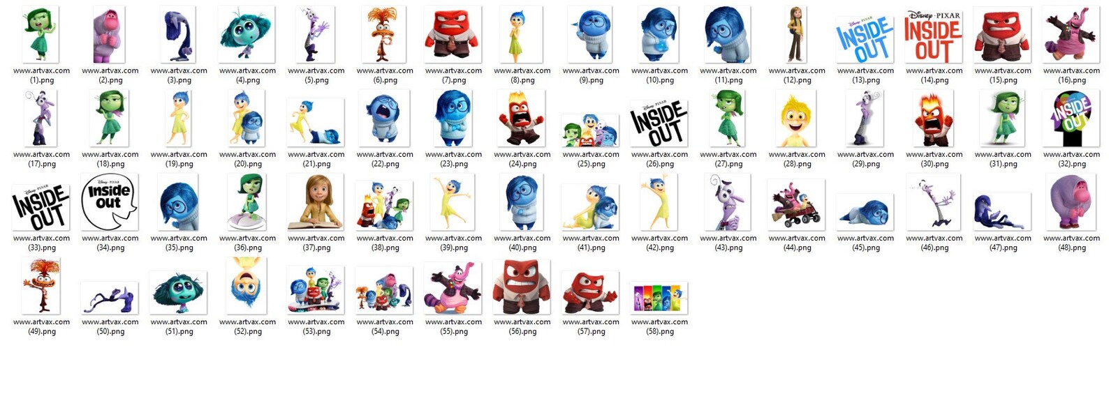 Inside Out 2 Clipart PNG paquete, Inside Out 2 Descarga digital, Inside ...