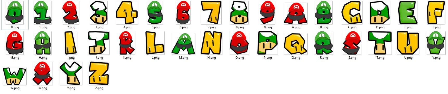 Super Mario Alphabet Png, Super Bro Font, Super Font Letters Png, Super ...