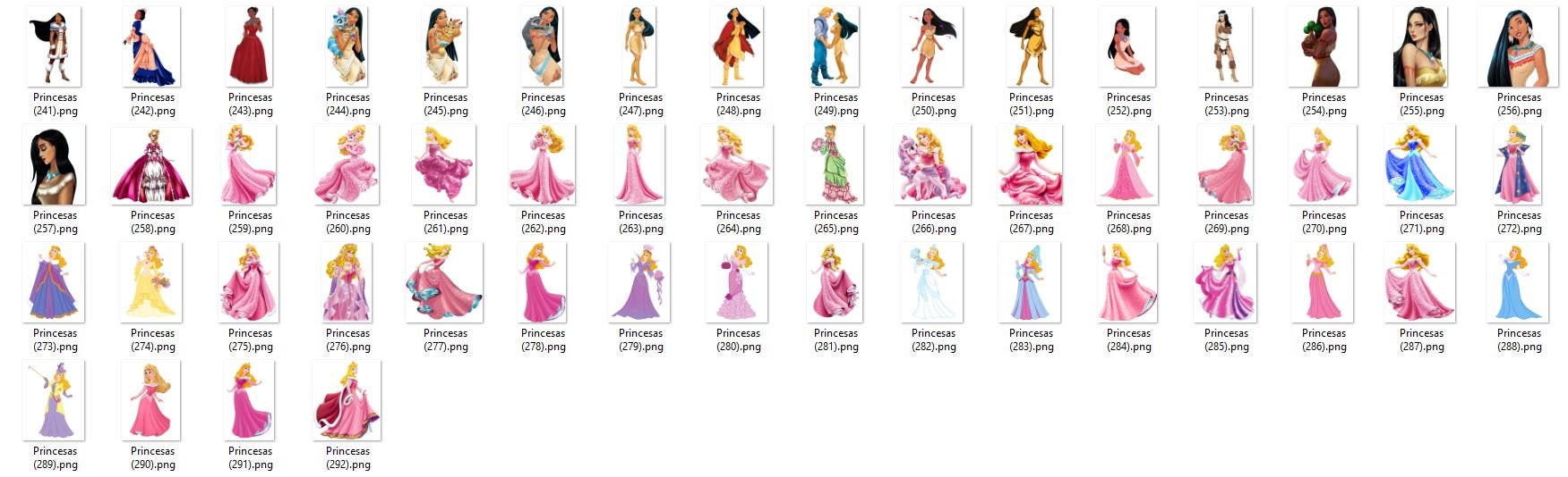 Princess Clipart PNG Bundle Princess PNG Digital Paper - Etsy UK