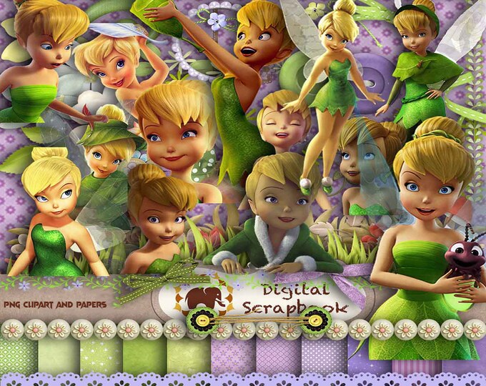 Tinkerbell Clipart Png Fairies Digital Download, Fairy Tinkerbell for ...
