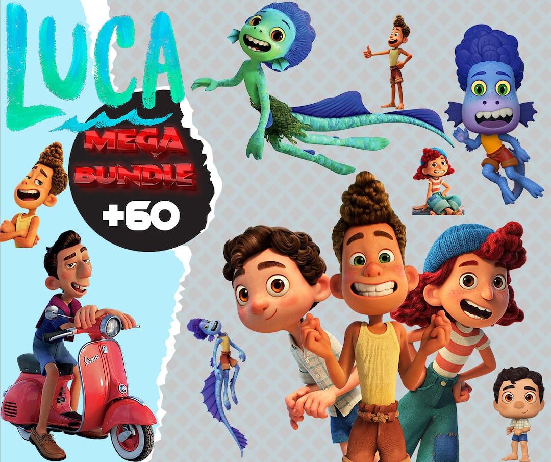 50+ Luca Clipart PNG Bundle, Luca Shirts, Luca Birthday Invitation ...