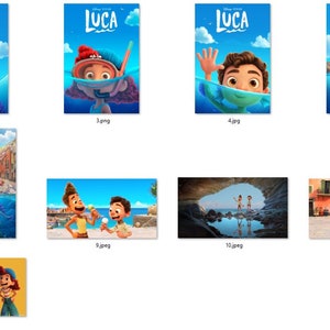 50+ Luca Clipart PNG Bundle, Luca Shirts, Luca Birthday Invitation ...