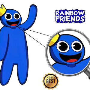 Rainbow Friends Clipart PNG Bundle, Blue PNG Bundle, Rainbow Friends ...