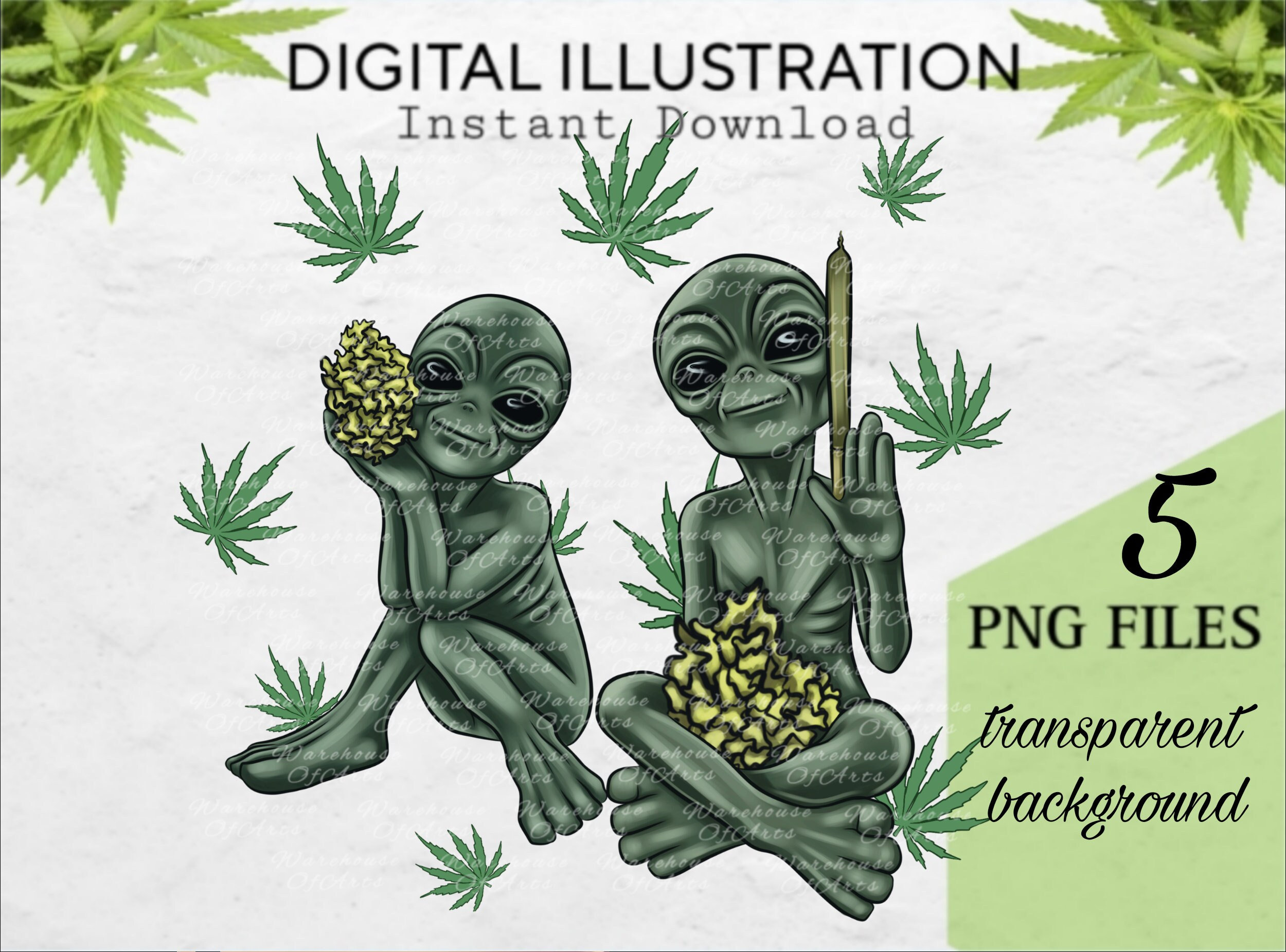 Alien Weed Png, Stoner Png, Weed Png, Cannabis Png,funny Weed Art, 420 ...