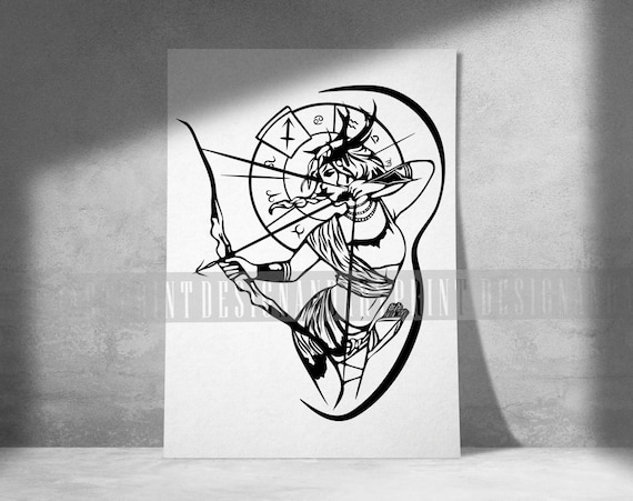 Sagittarius Svg Svg Files Zodiac Svg Zodiac Sign Svg | Etsy
