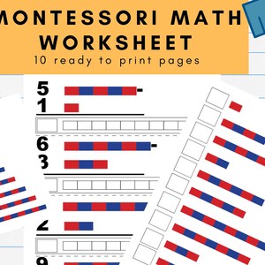 Montessori MATH PRINTABLE | Montessori Digital Worksheets for Math ...