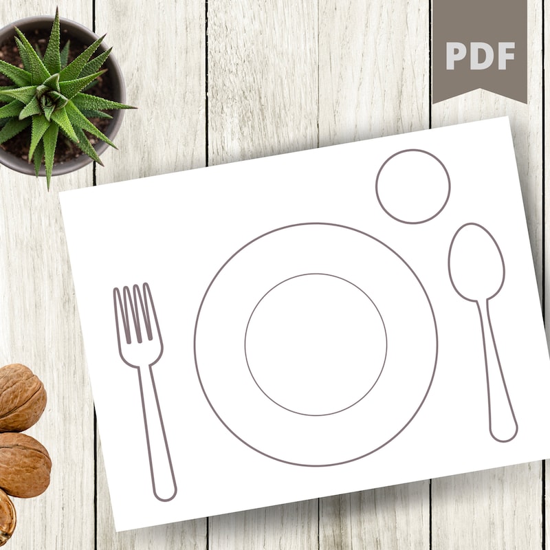 Montessori Placemat Printable - Etsy