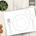 Montessori Placemat Printable File | Montessori Digital Placemat for ...
