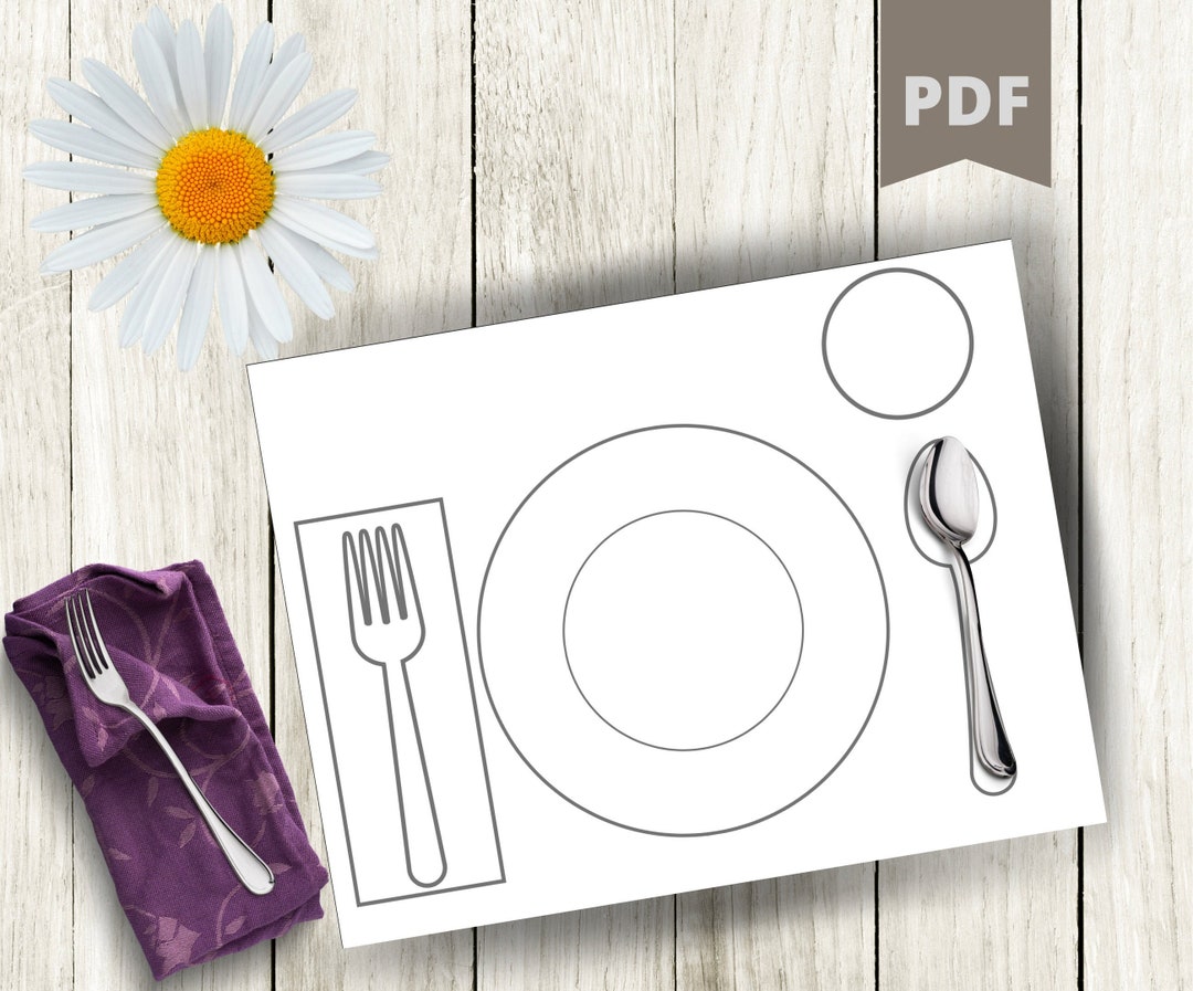 Montessori Placemat Printable, Montessori Digital Placemat, Montessori ...