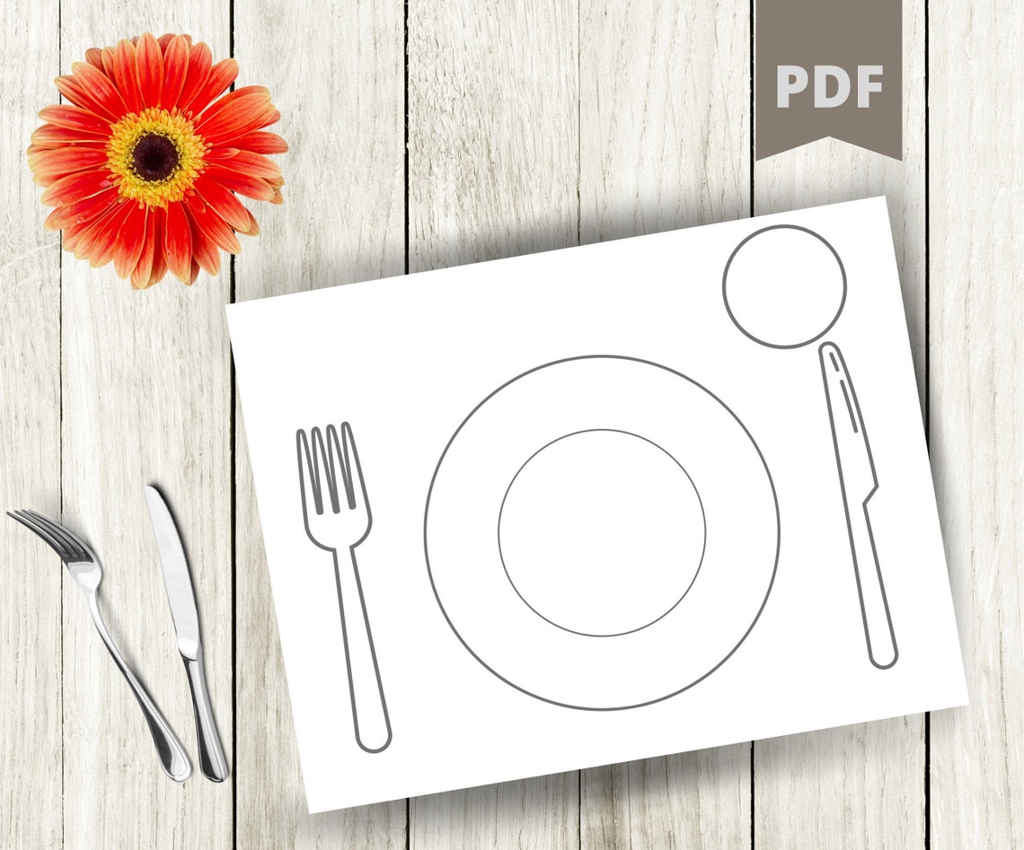 Montessori Placemat Printable, Montessori Digital Placemat, Montessori ...