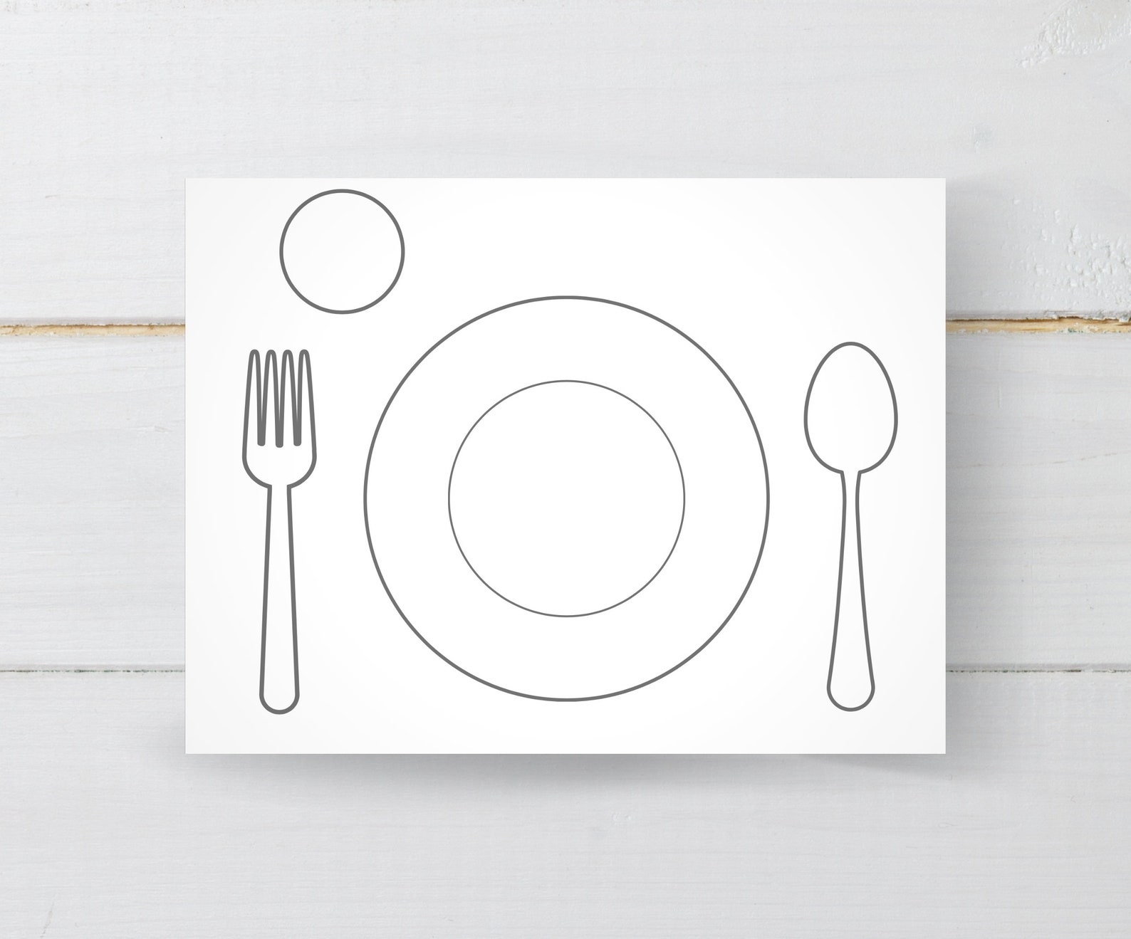 Montessori Placemat Printable File | Montessori Digital Placemat for ...