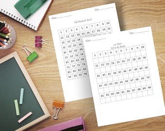 Montessori 100 Board - Etsy