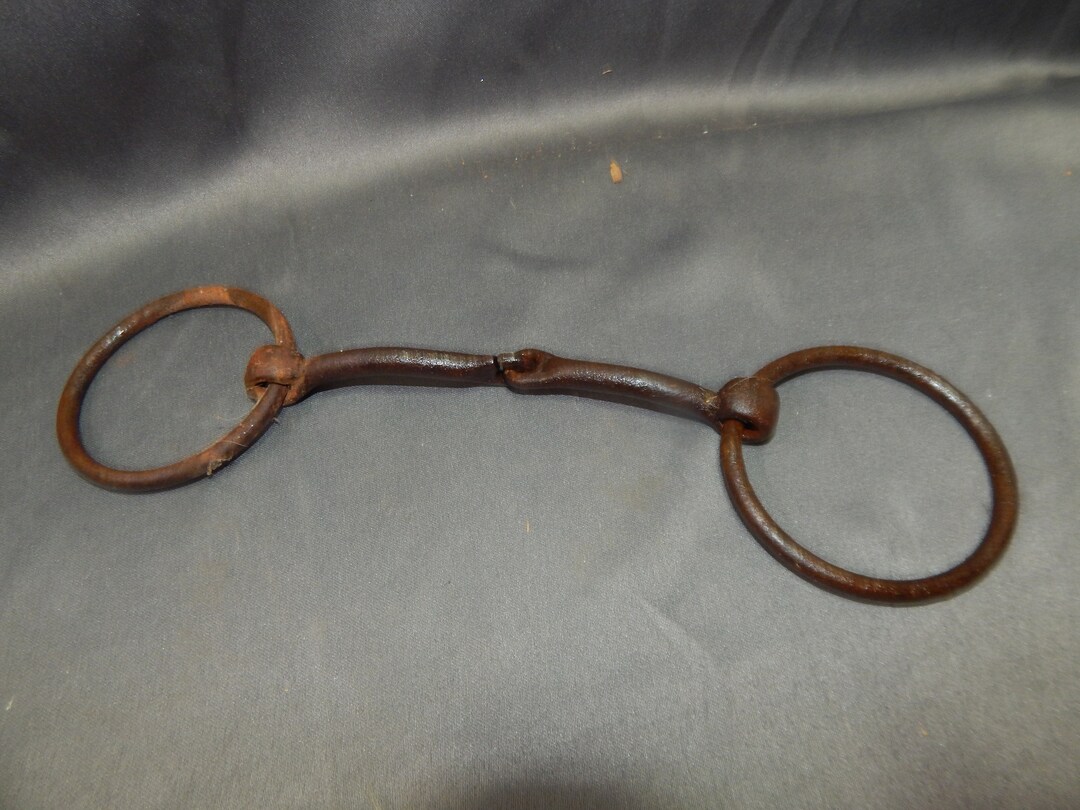 Vintage Steel Snaffle Ring Horse Bit Draft Horse Decor - Etsy