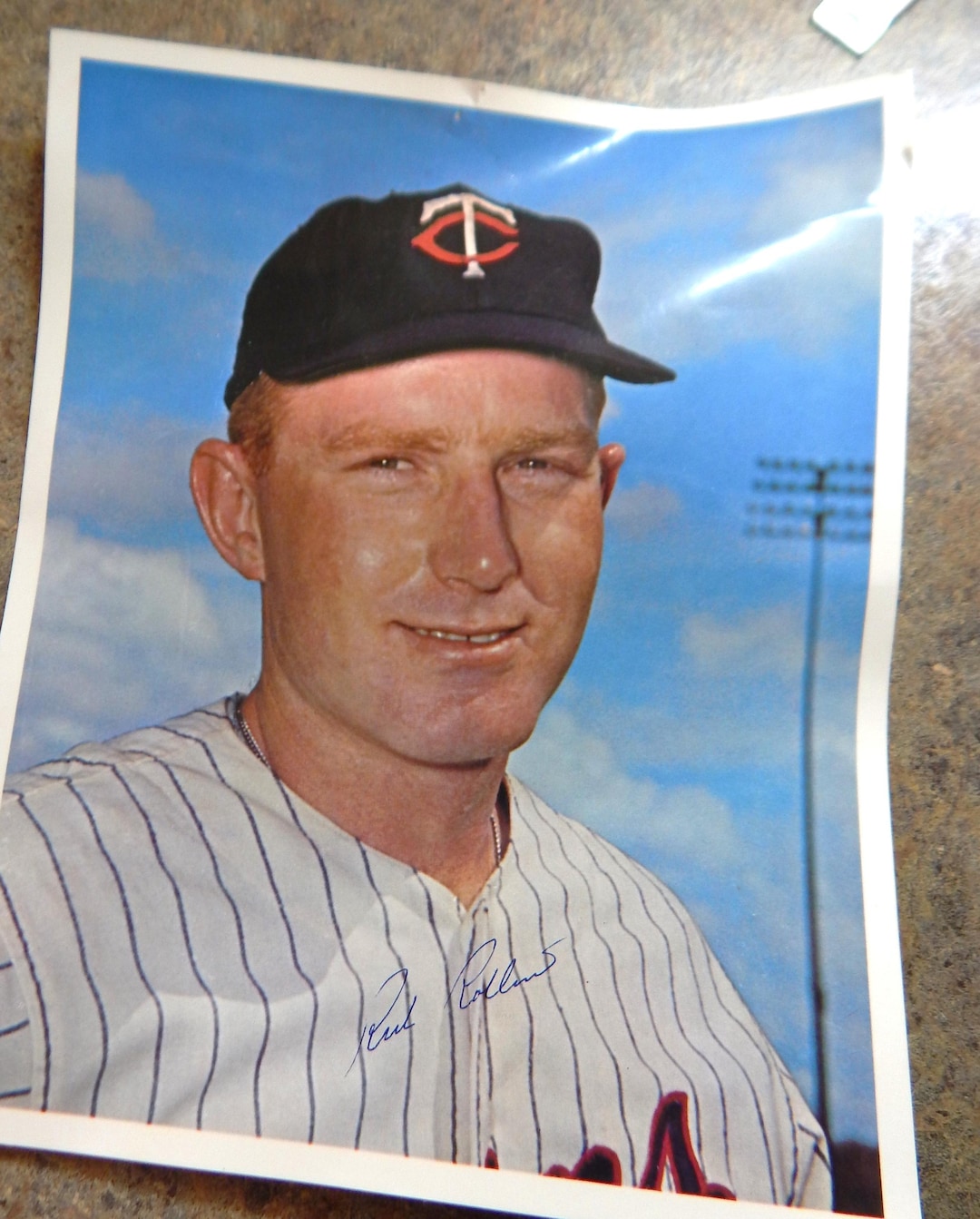 Minnesota Twins Rich Rollins Autograph Color Photograph 3rd Basement ...