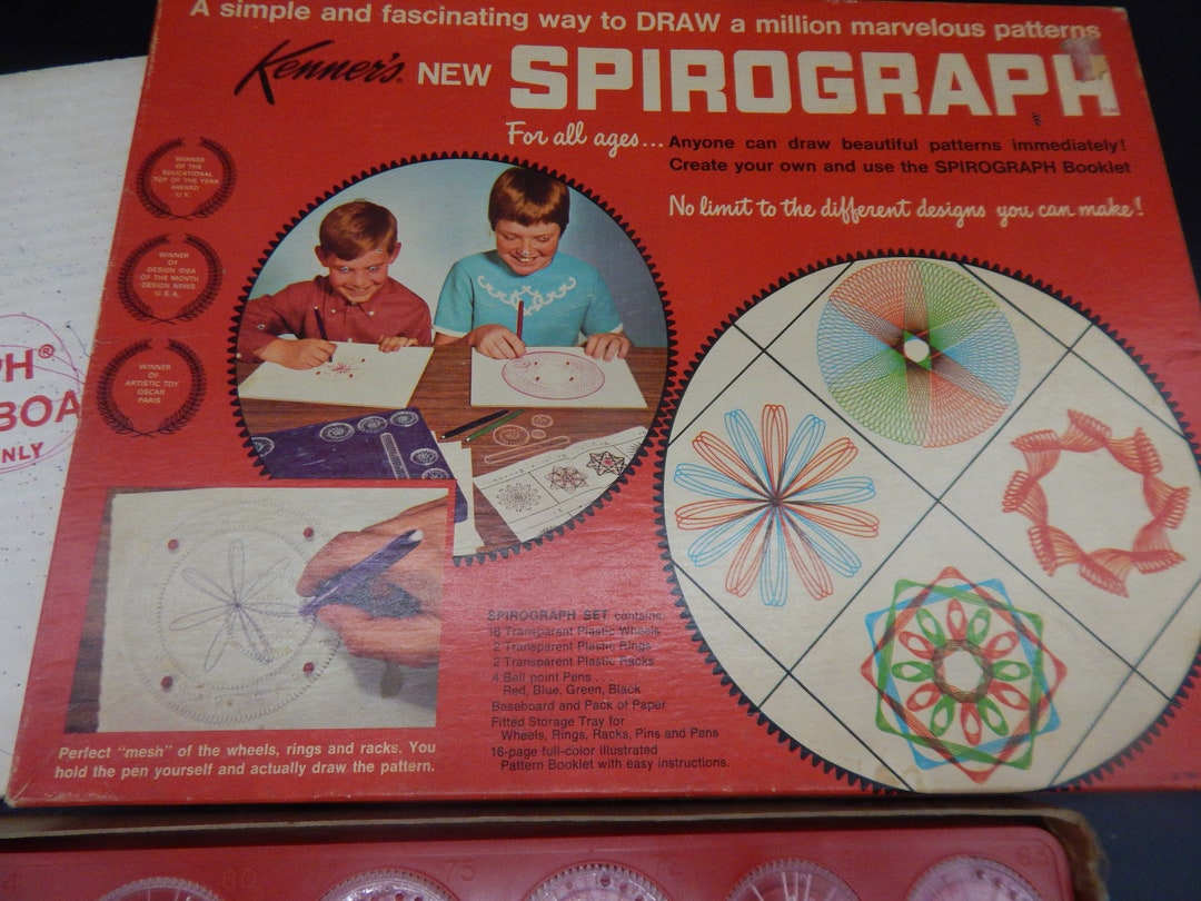 1967 Kenner Spirograph Game Red Tray No Pens - Etsy
