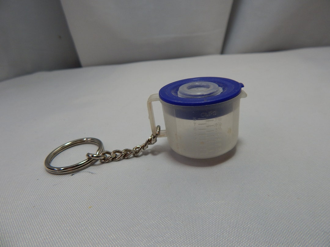 Vintage Tupperware Container Key Chain Accessory - Etsy