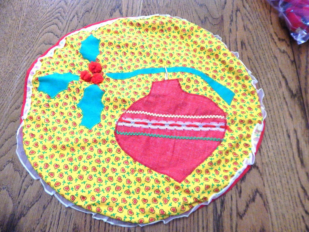 Vintage Patchwork Table Centerpiece Applique Christmas Decorations - Etsy