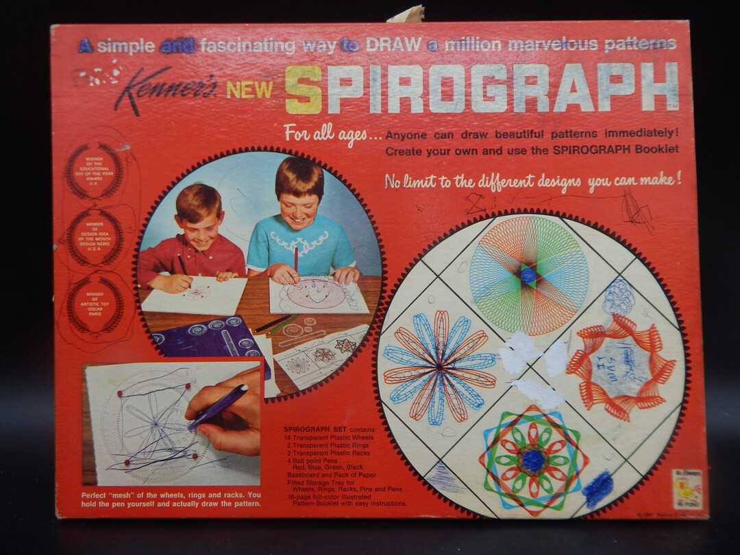 1967 Kenner Spirograph Game Blue Tray No Pens - Etsy
