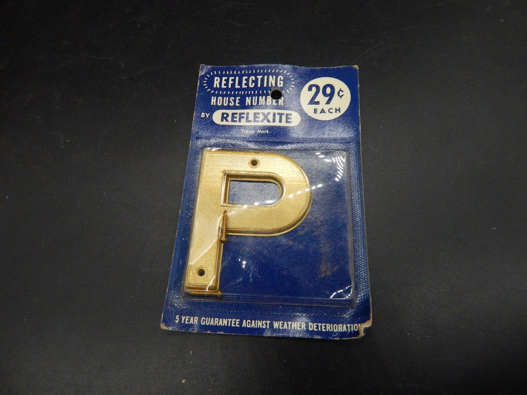 Vintage Reflexite Reflective House Number Letter 2-1/2 p - Etsy