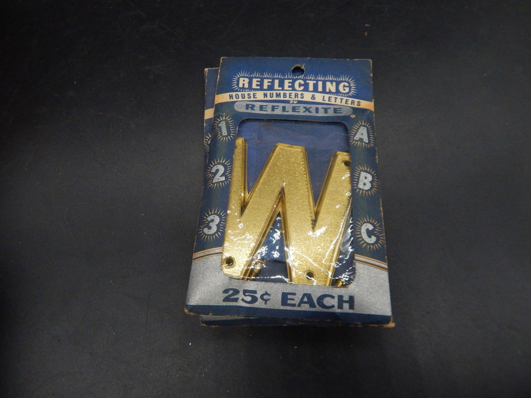 Vintage Reflexite Reflective House Number Letter 2-1/2 w - Etsy