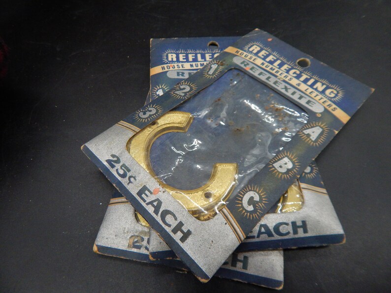 Vintage Reflexite Reflective House Number Letter 2 c - Etsy