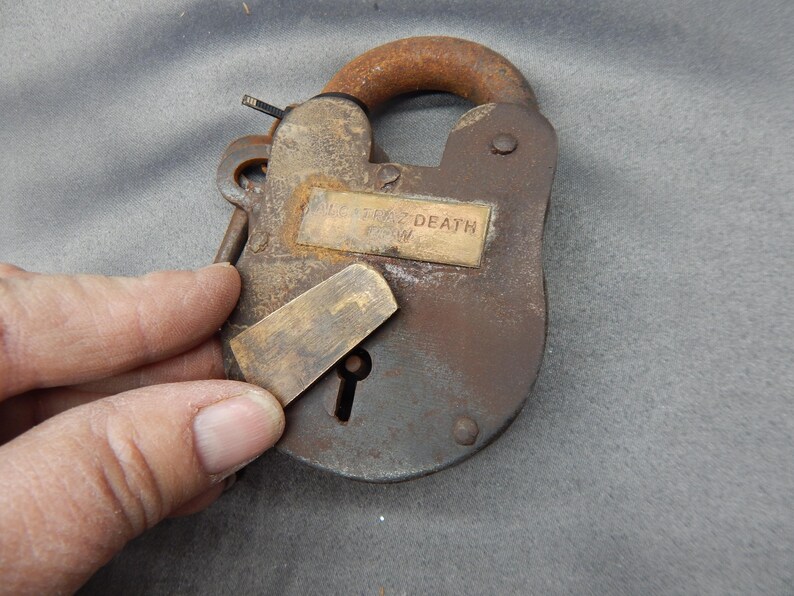 Vintage Alcatraz Death Row Lock and Keys - Etsy