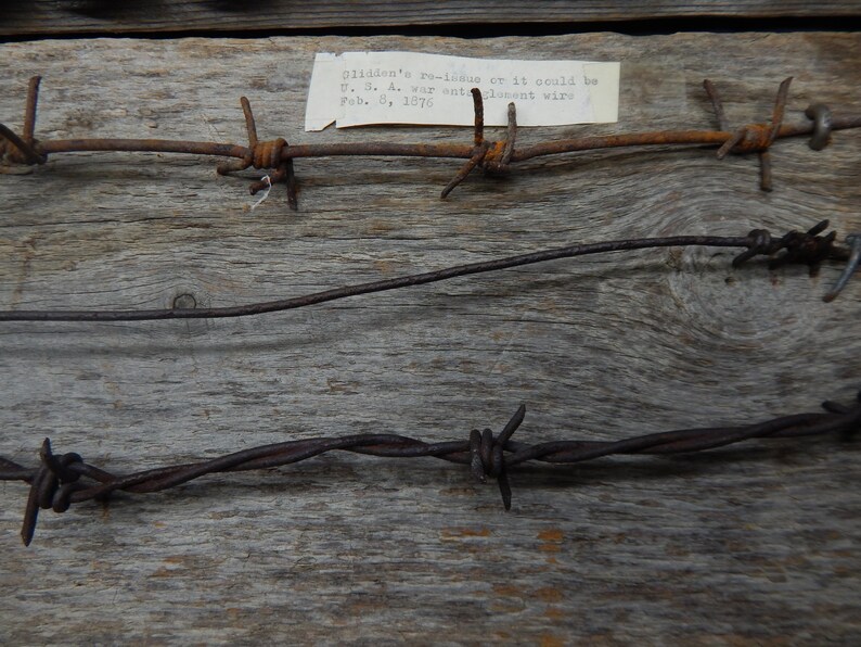 History of Barbed Wired 1800s Barbed Wire Examples With Names and Dates ...