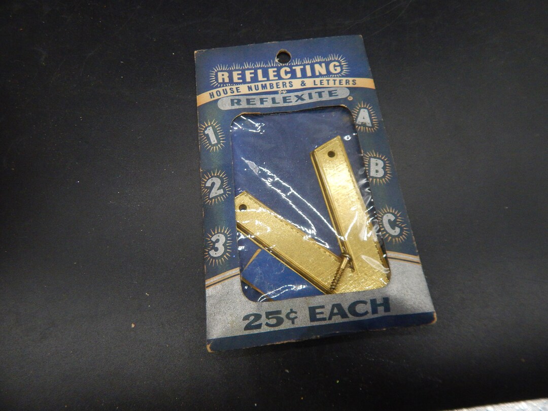 Vintage Reflexite Reflective House Number Letter 2-1/2 v - Etsy