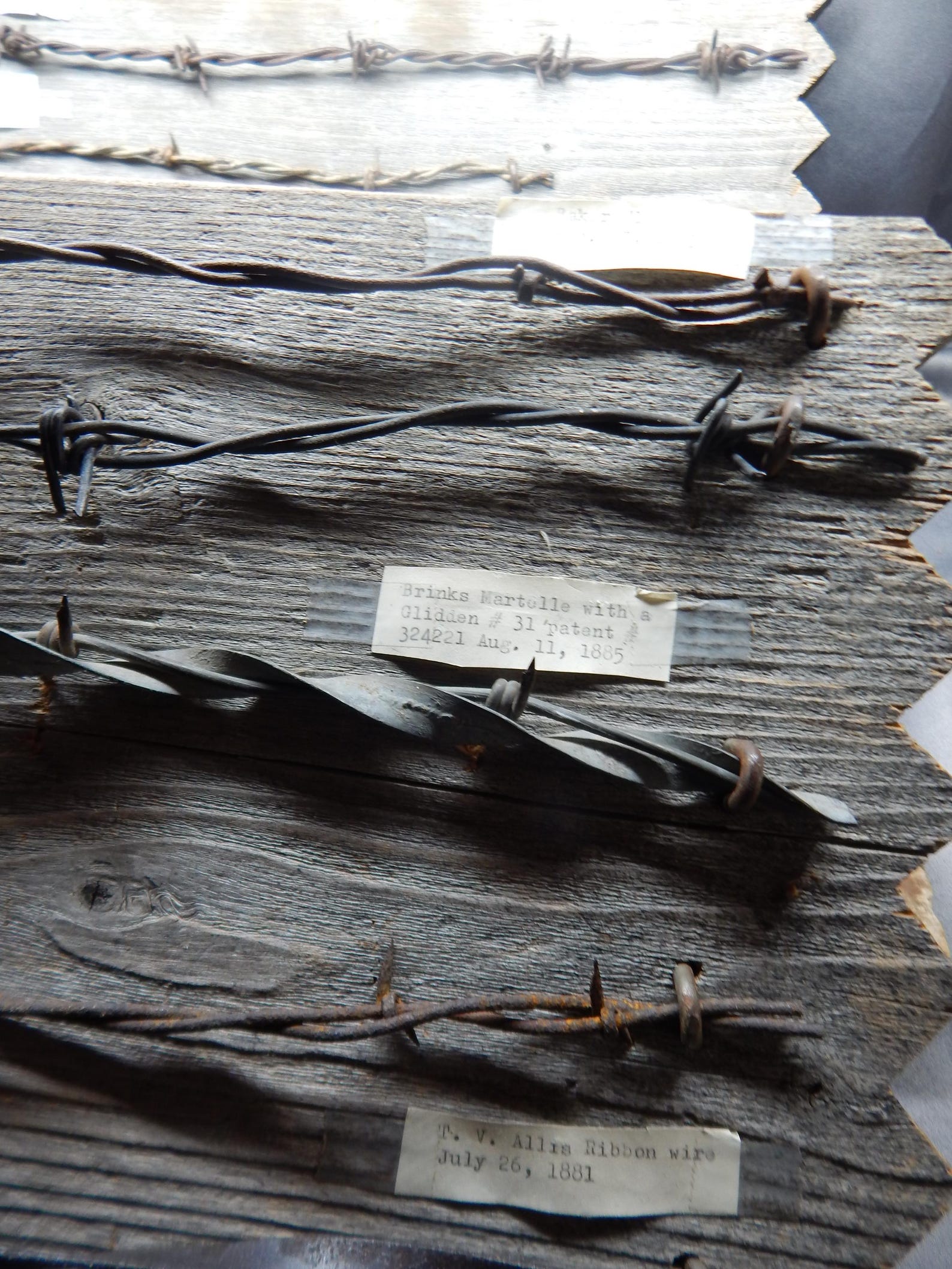 History of Barbed Wired 1800s Barbed Wire Examples With Names and Dates ...